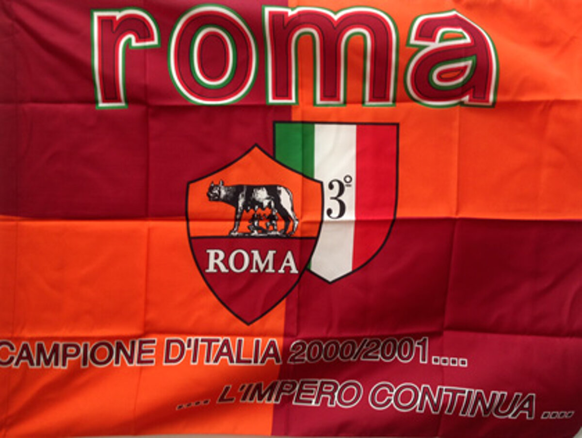Bandiera Roma Campione in vendita, bandiera della Roma